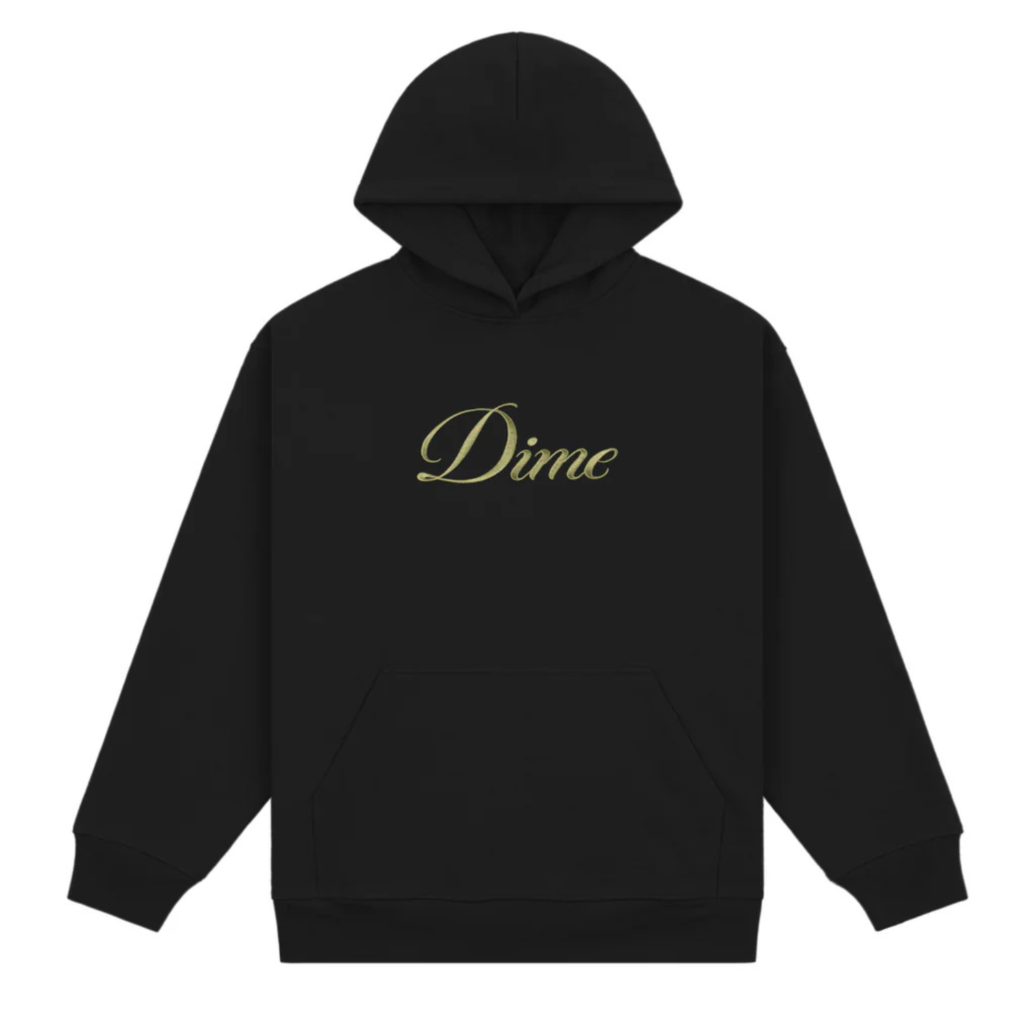 DIME Cursive Hoodie Black I Momentum - Momentum Clothing
