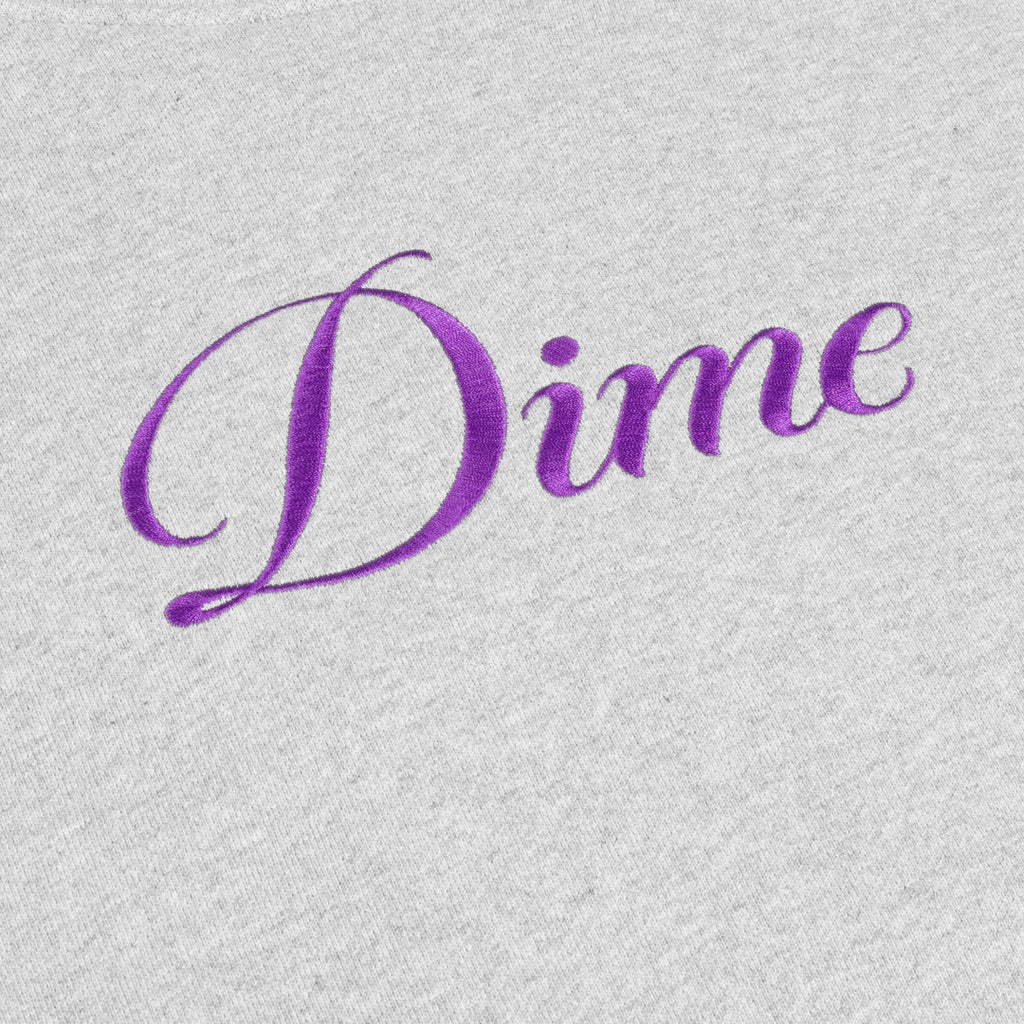 DIME Cursive Hoodie Heather Grey I Momentum - Momentum Clothing