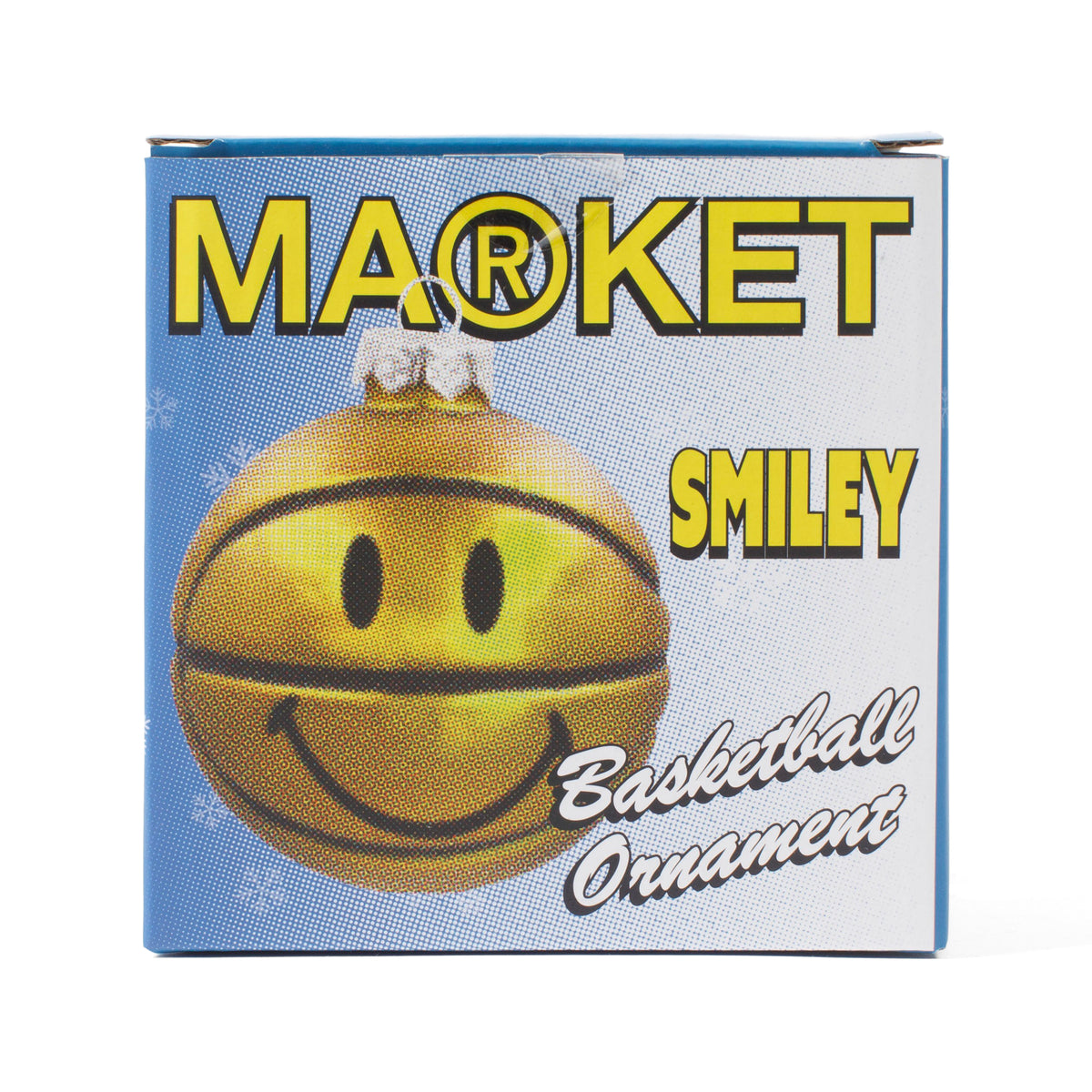 SMILEY BASKETBALL ORNAMENT - YELLOW I MARKET - Momentum Clothing
