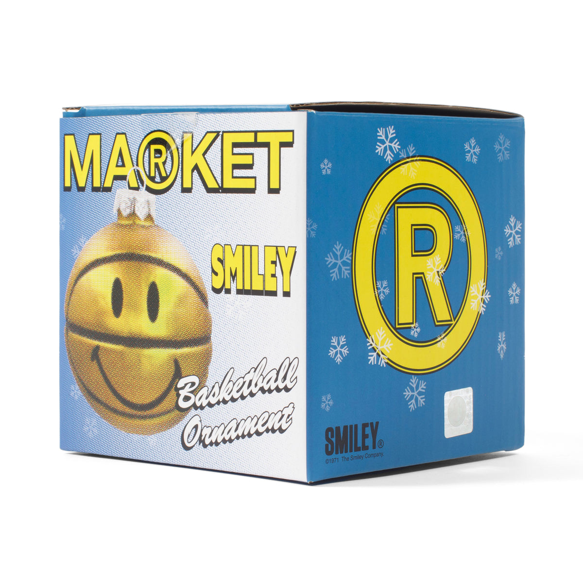 SMILEY BASKETBALL ORNAMENT - YELLOW I MARKET - Momentum Clothing