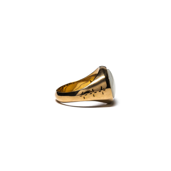 TUBBY RING - 14K GOLD/MOTHER OF PEARL I MAPLE - Momentum Clothing